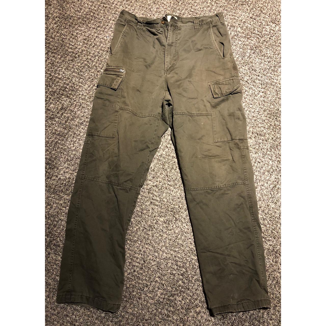 Vintage WOOLRICH cargo pants. Insulated flannel... - Depop