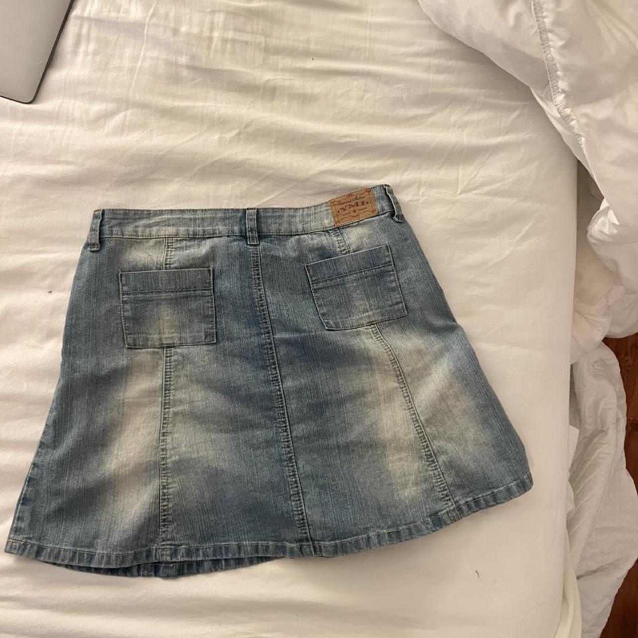 Vintage pleated YMI Denim shirt fits size 27-28 - Depop