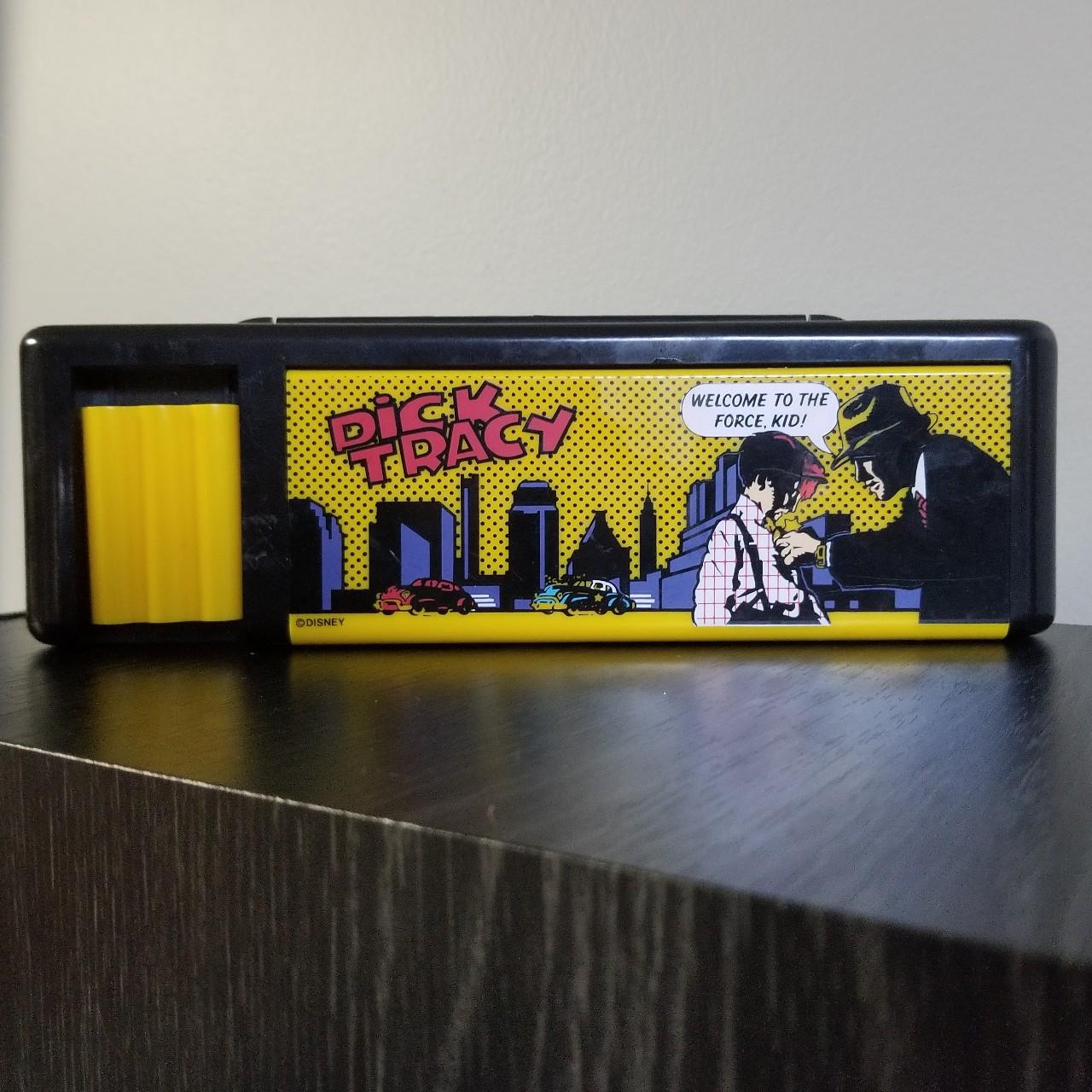 Vintage 1989 disney Dick Tracy desktop pencil case.... | Depop