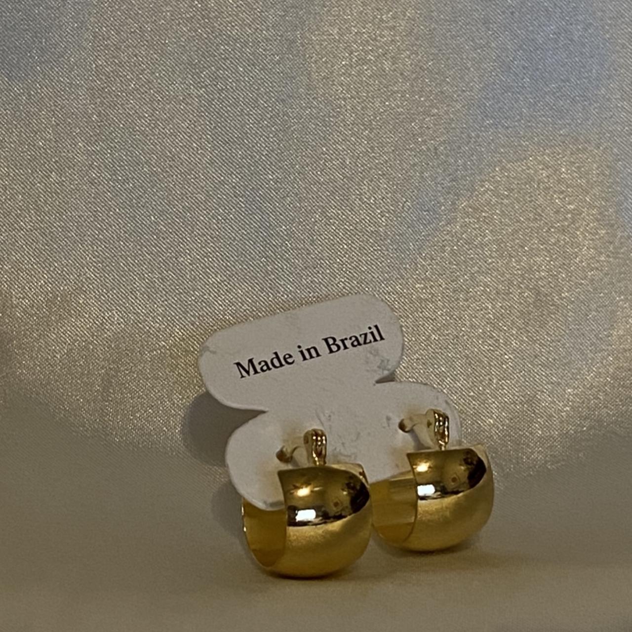 🐇gold-plated & made in brazil! 🧸tiny chunky... - Depop