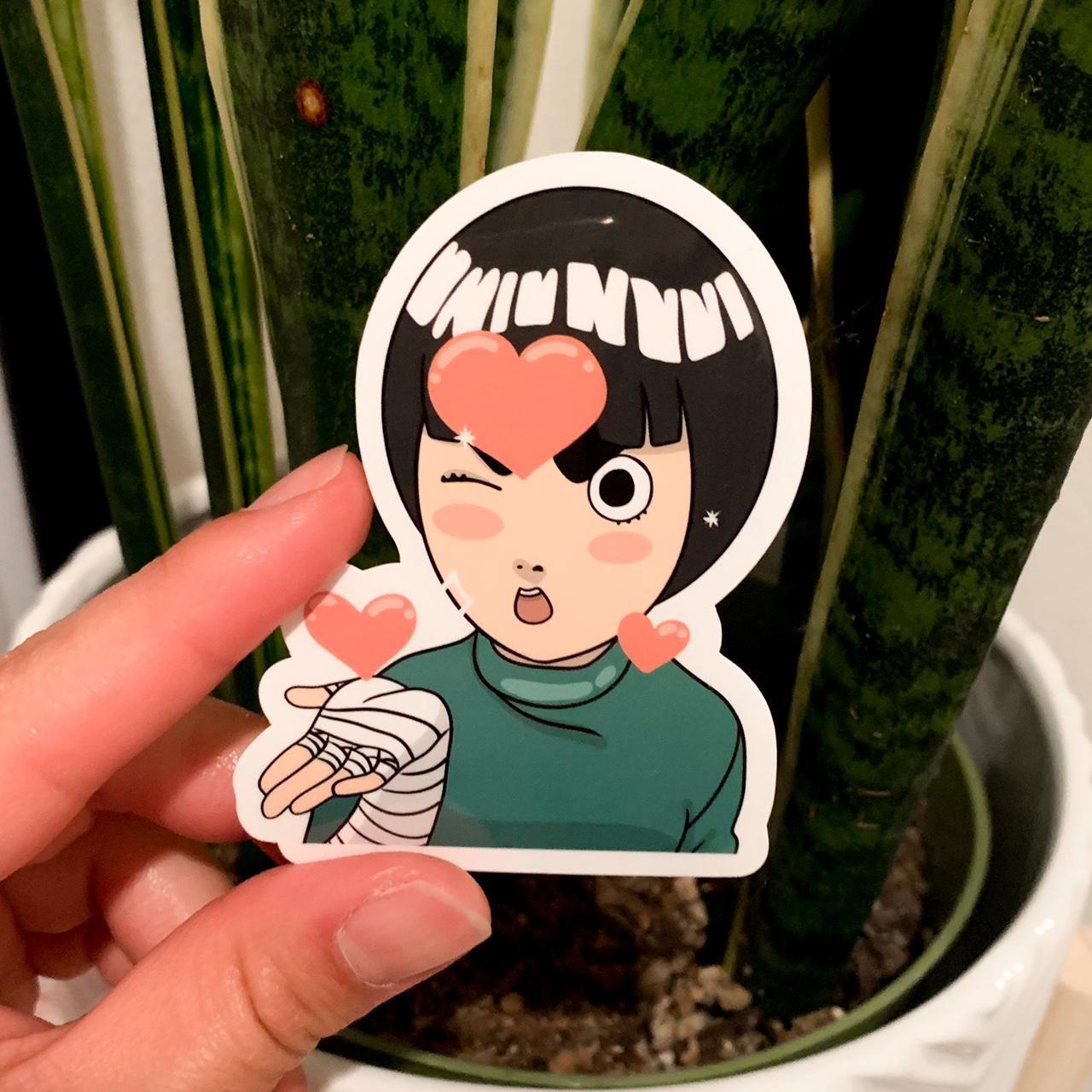 Lee Black and Green Stickers | Depop