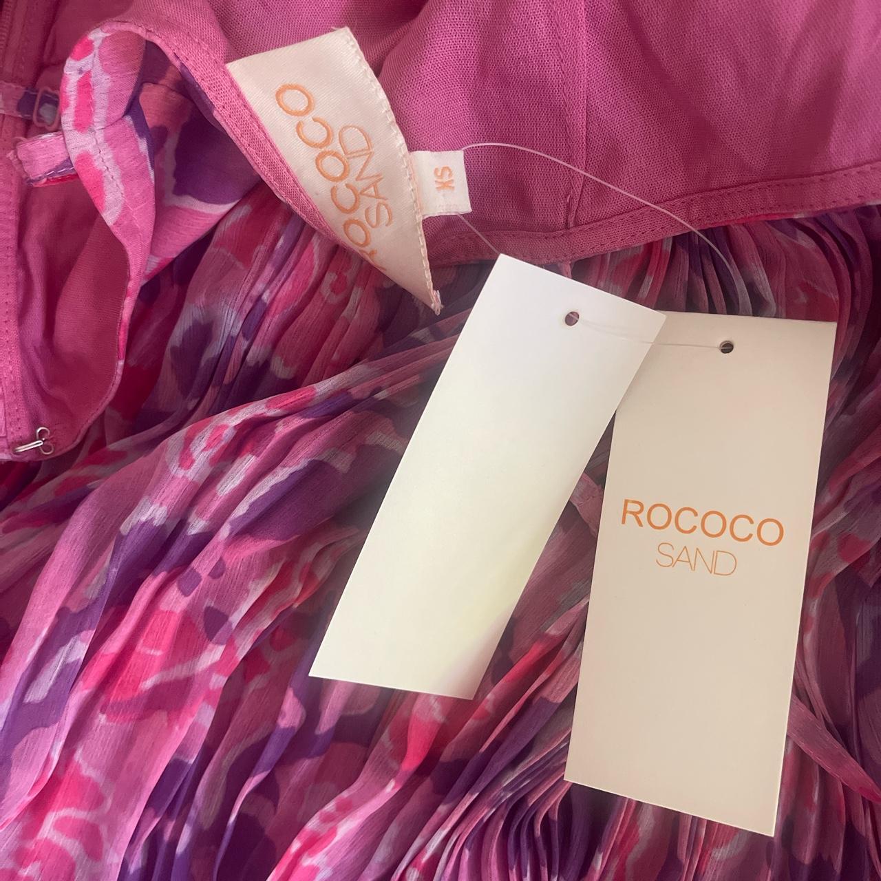 Rococo Sand Pink Floral Pleated Maxi Dress Brand new... - Depop