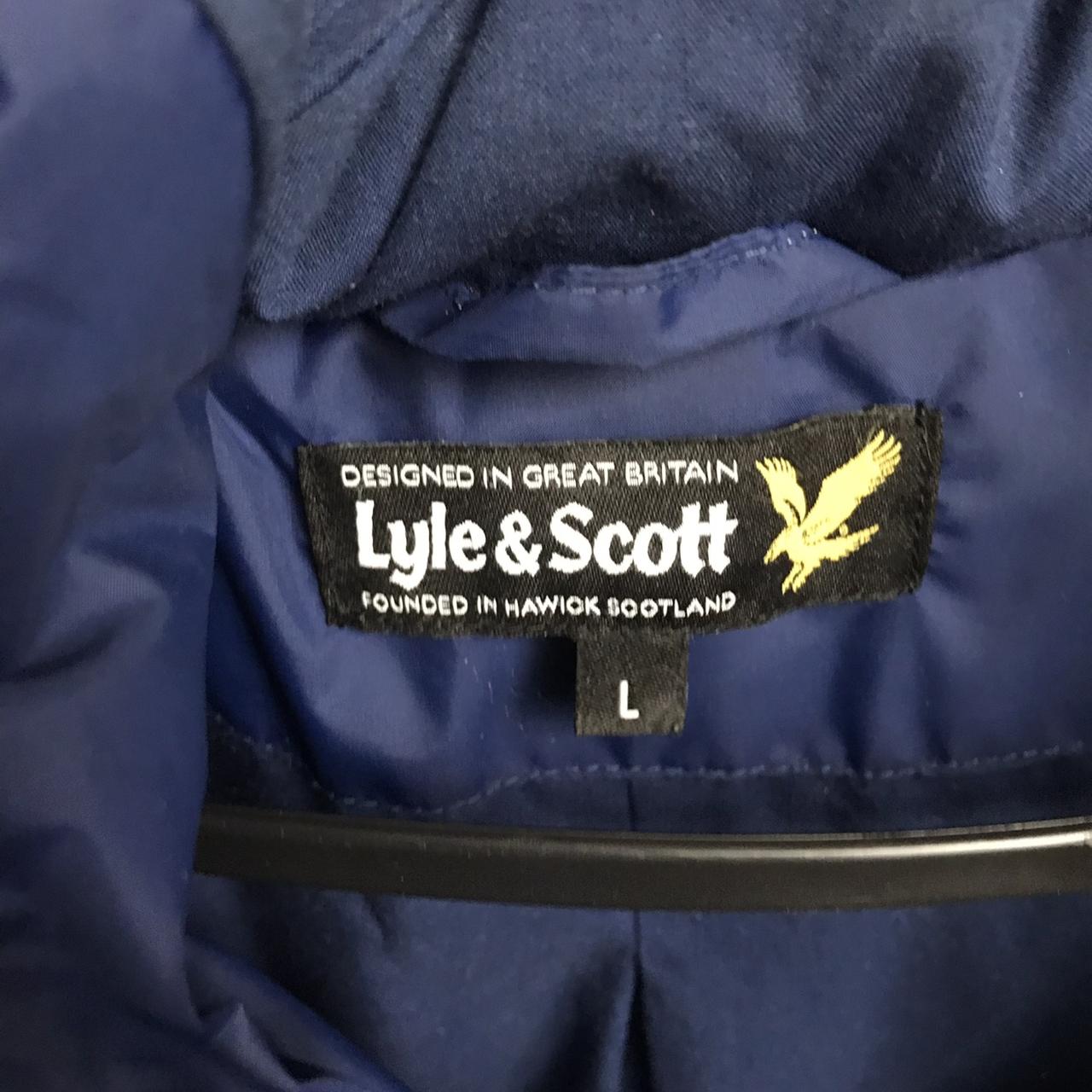Lyle and Scott - Blue Jacket Almost perfect... - Depop