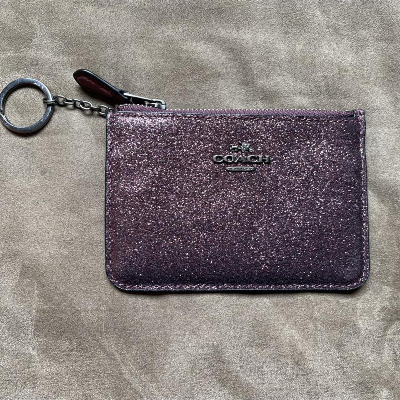 Sparkly Bling Bordeaux Coach Wrist Wallet Bag... - Depop