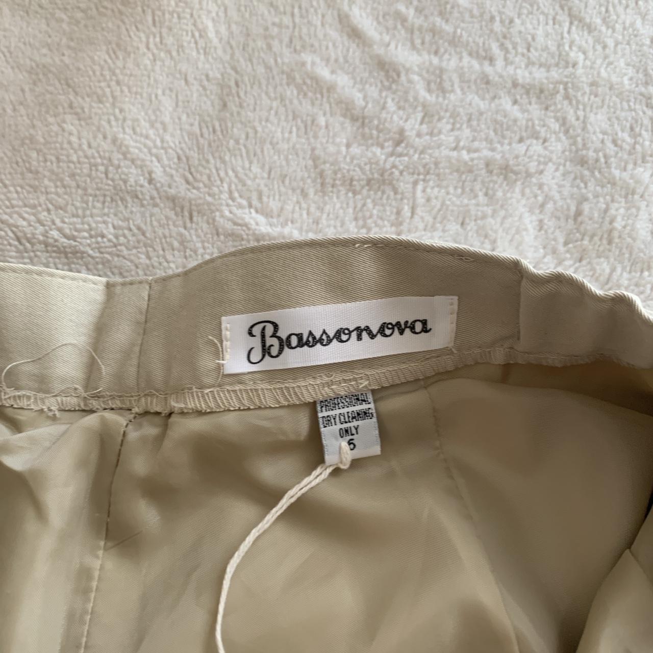 Vintage high rise Bassonova trousers pants. Pleated,... - Depop