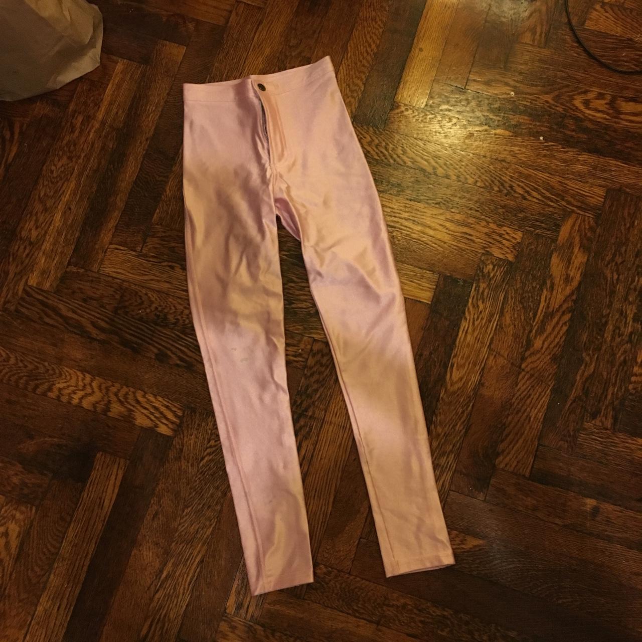 Rare af Pink American apparel Barbie disco pants.... | Depop