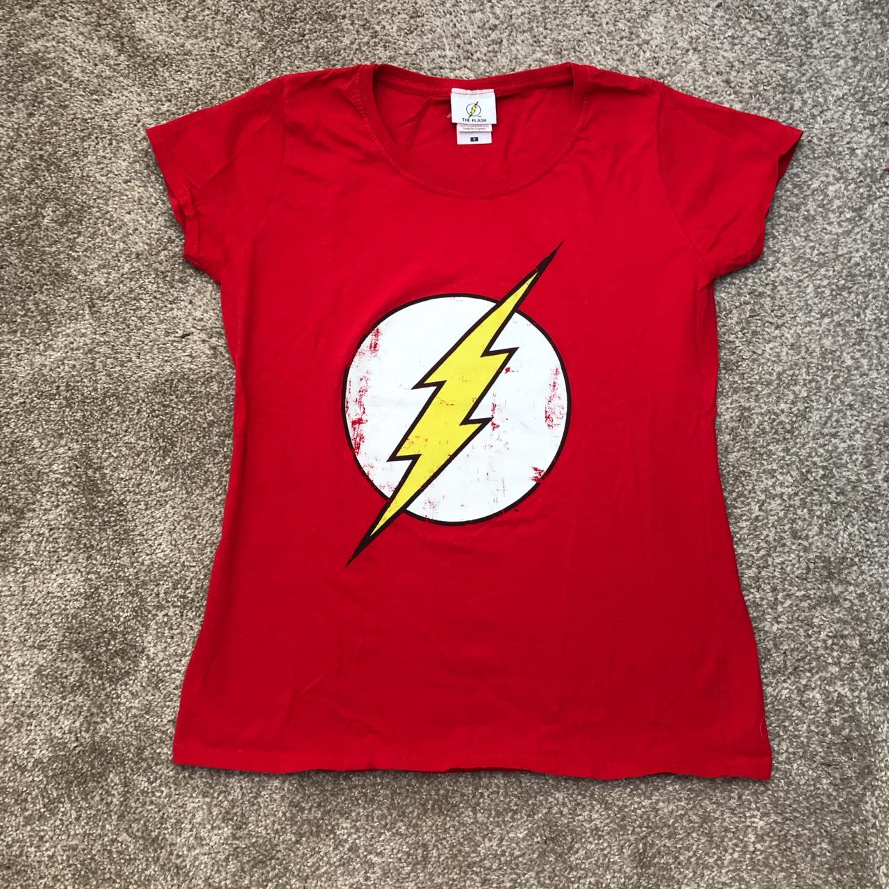 Red Flash tee Work once Size small Would fit... - Depop