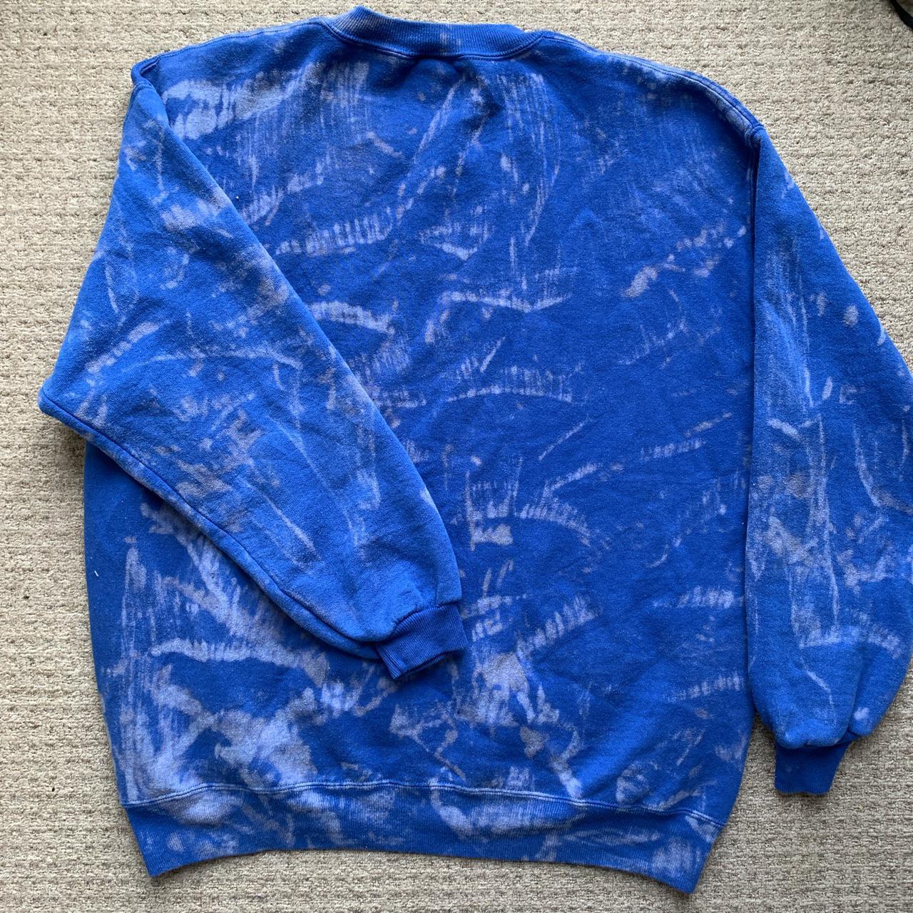 Vintage Russell Athletic bleach dyed sweatshirt... - Depop
