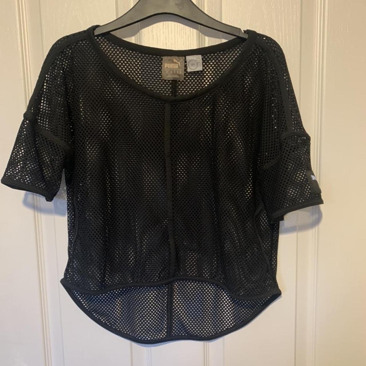 Mesh Puma Top #meshtop #mesh #festival #workout - Depop
