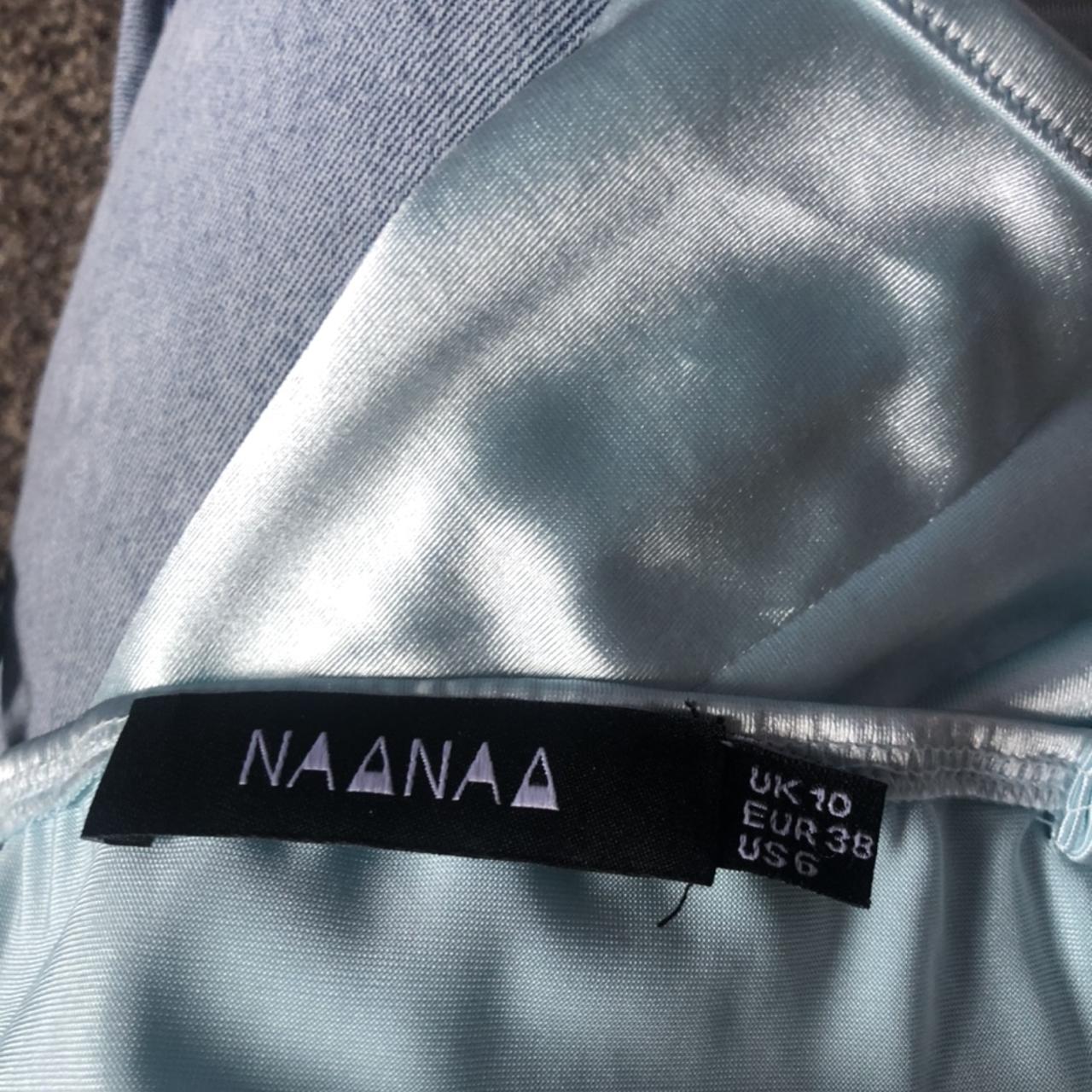 Aqua blue satin body suit Only worn once So... - Depop