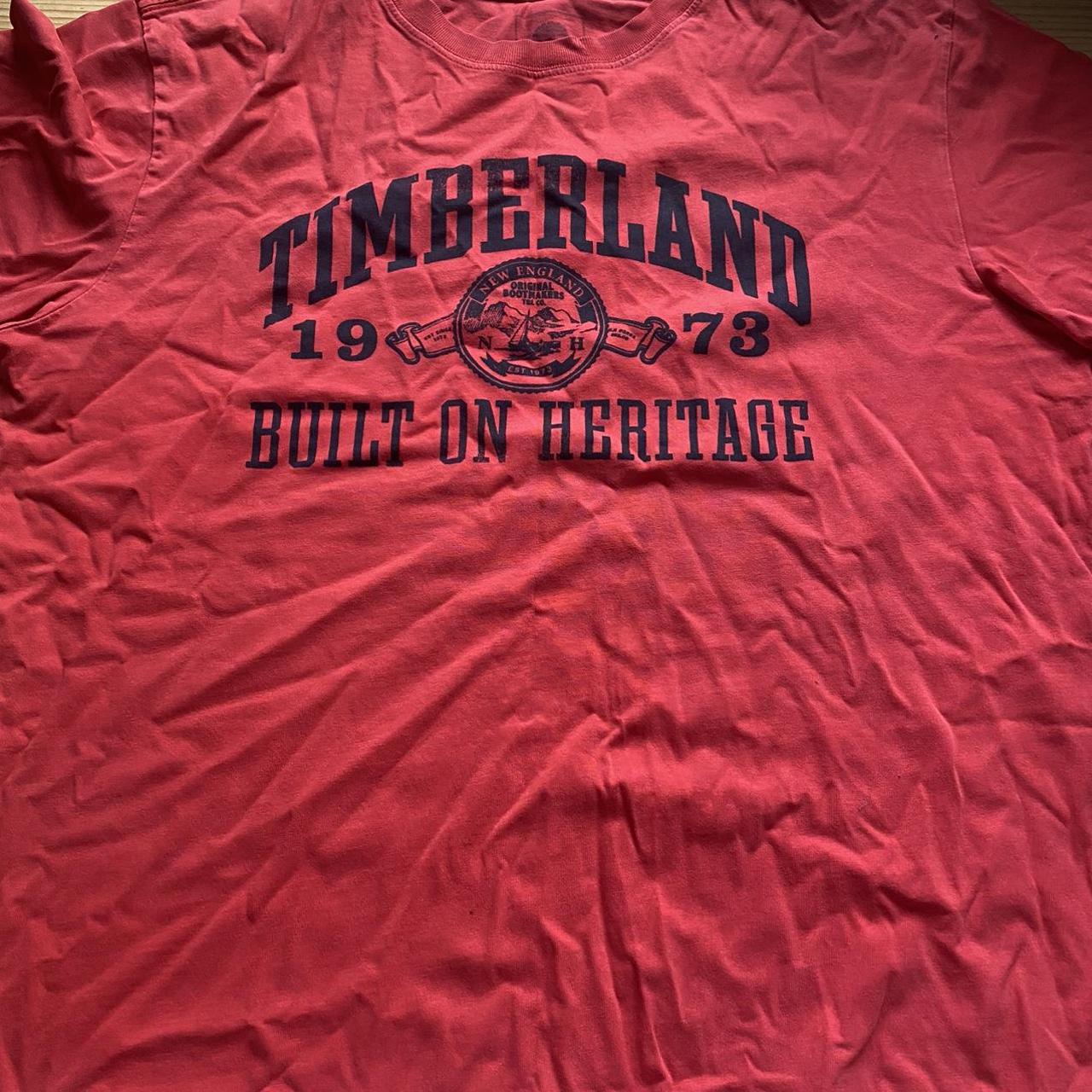 Classic Timberland Tee Size: Mens Large 🔴 - Depop