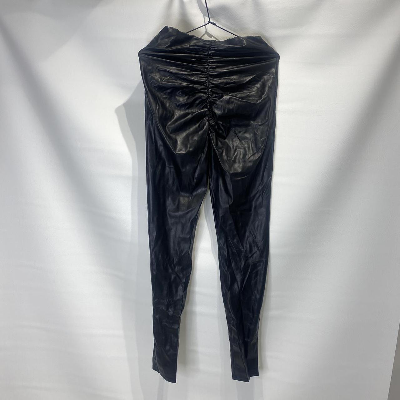 PLT uk 8 never worn Leather like leggings #leggings... - Depop