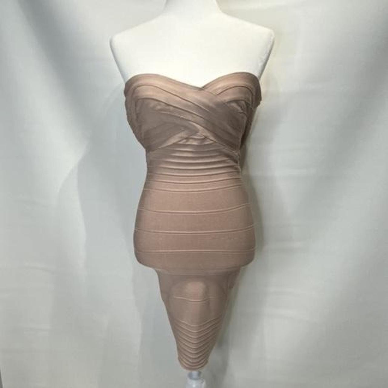 Herve ledger THICK tight bandage dress XS... - Depop