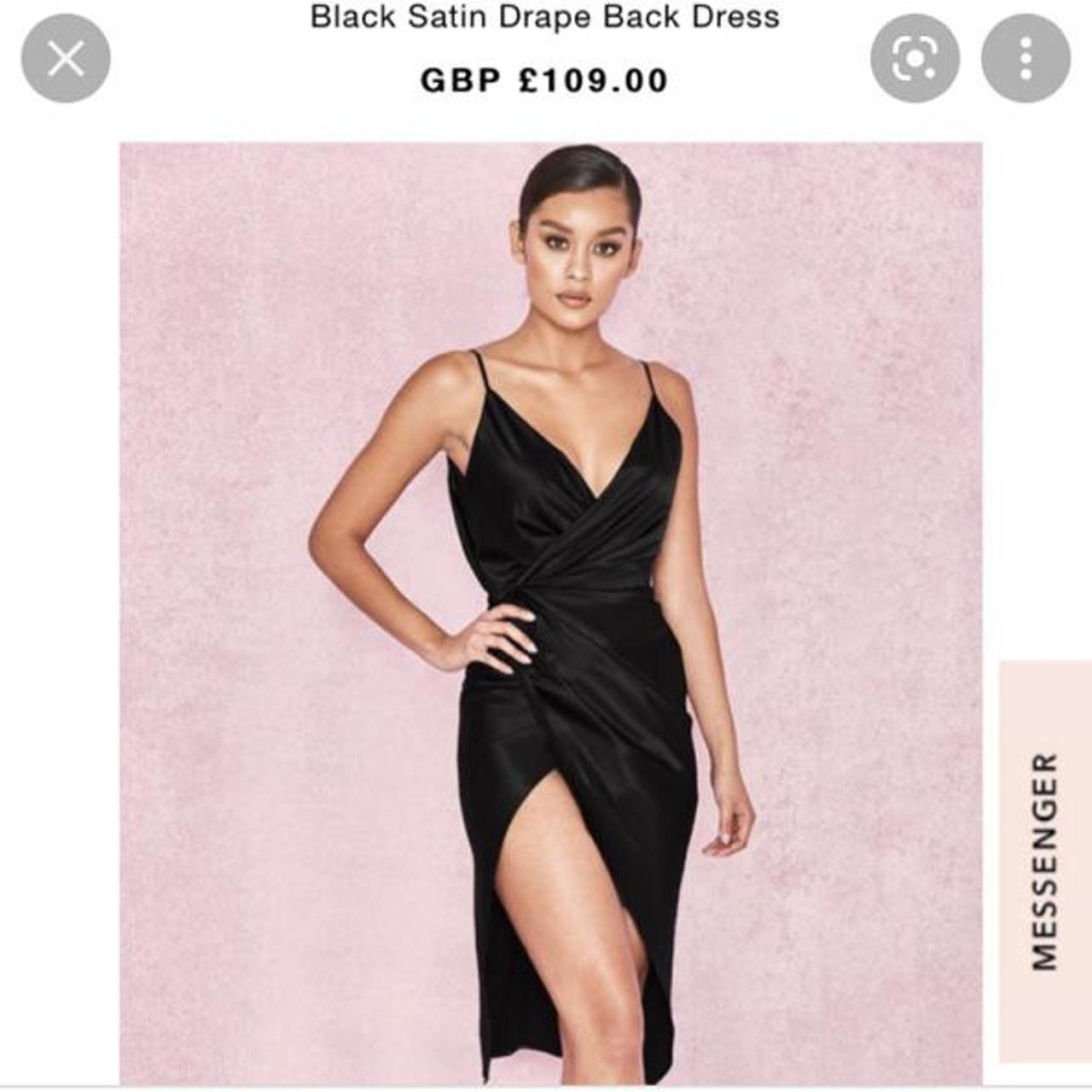 Celeb boutique size 8 satin dress Broken zip as... - Depop