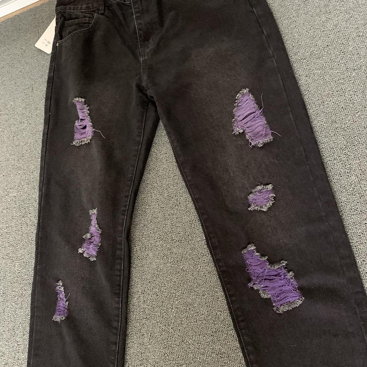 Distressed ripped jeans Brand new never worn - Depop