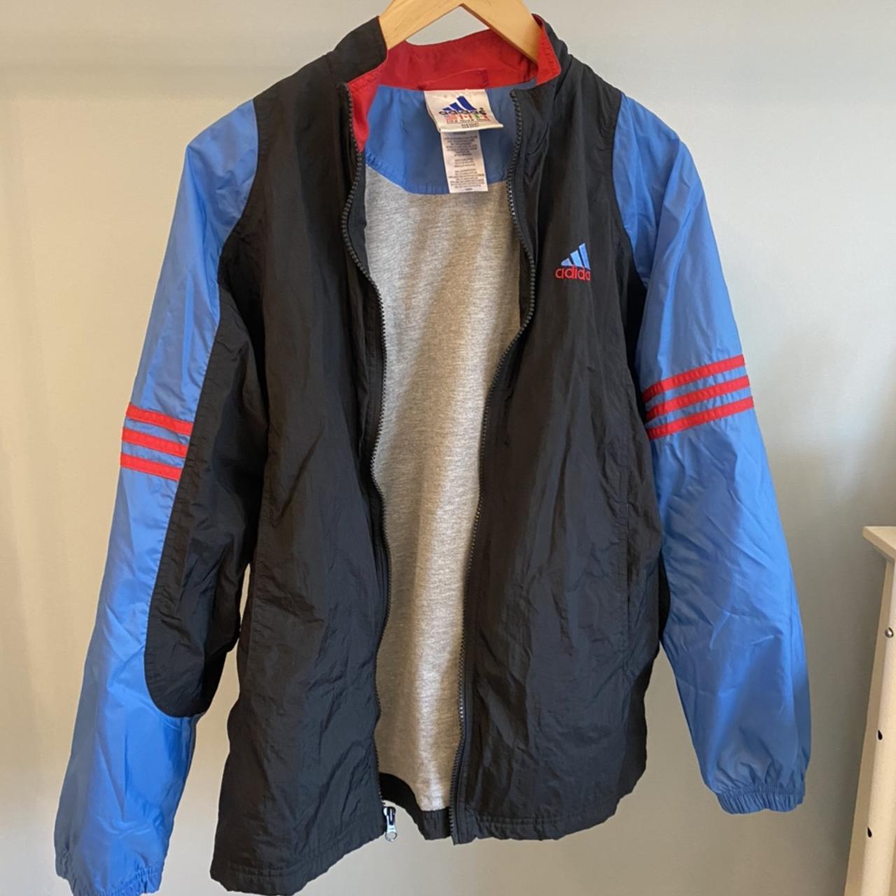 Vintage adidas tracksuit jacket in size medium.... - Depop