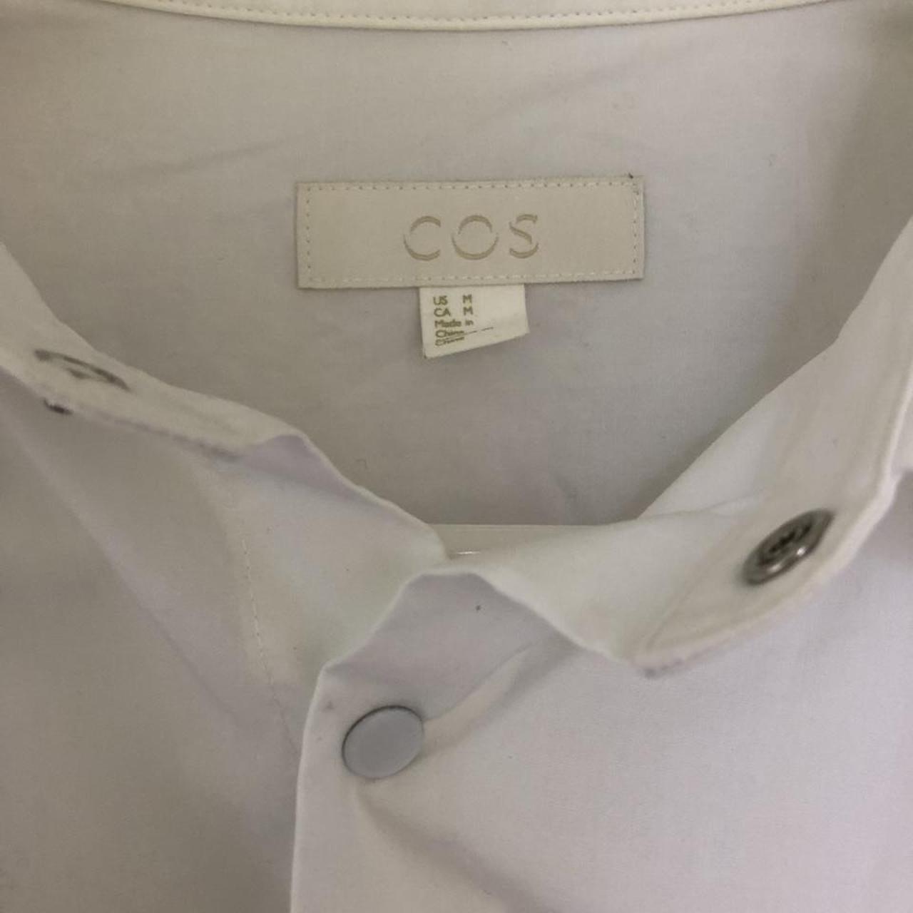 COS Snap Snap Elegant Modern White Button... - Depop