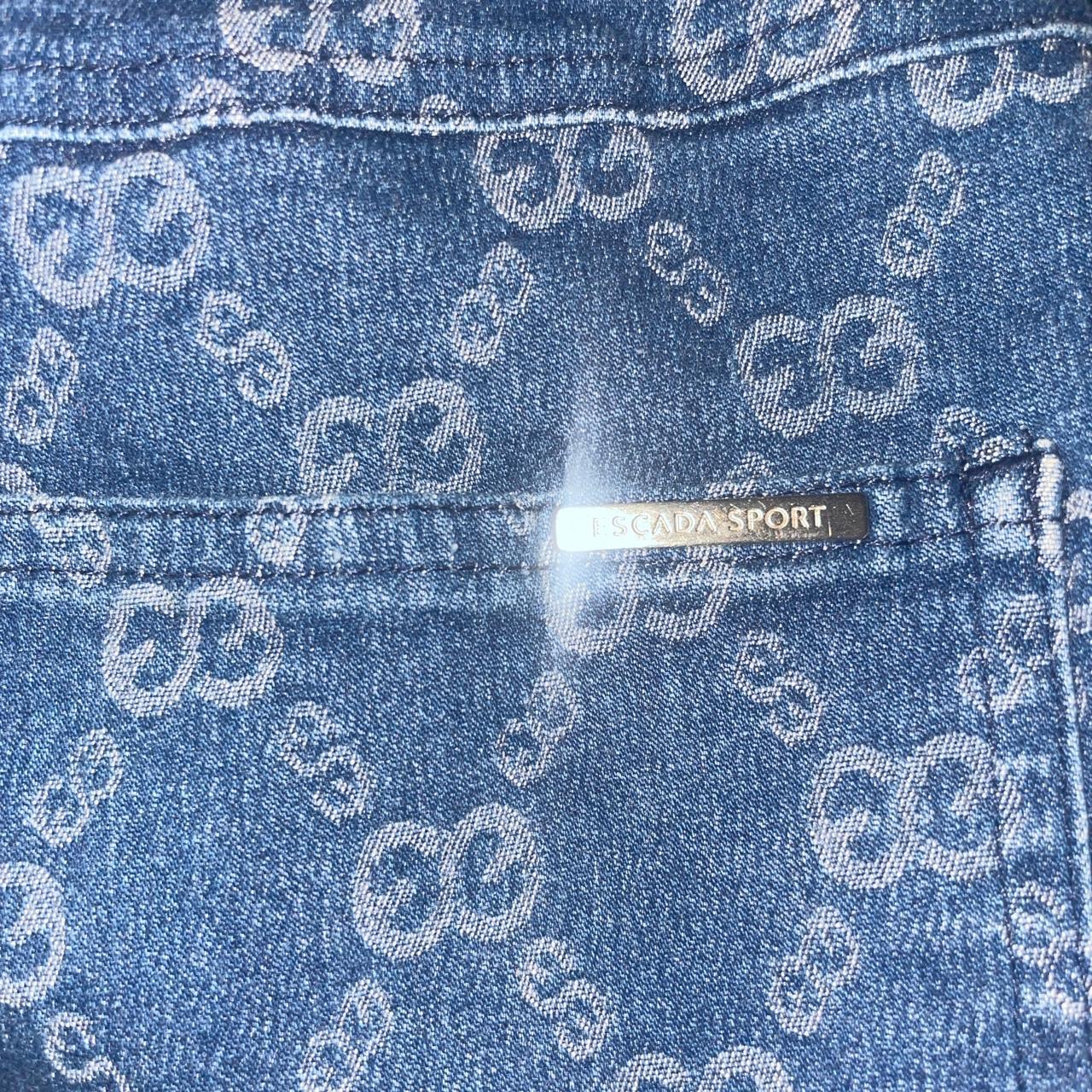 ESCADA sport jeans. Embroided logos/ Straight fit.... - Depop