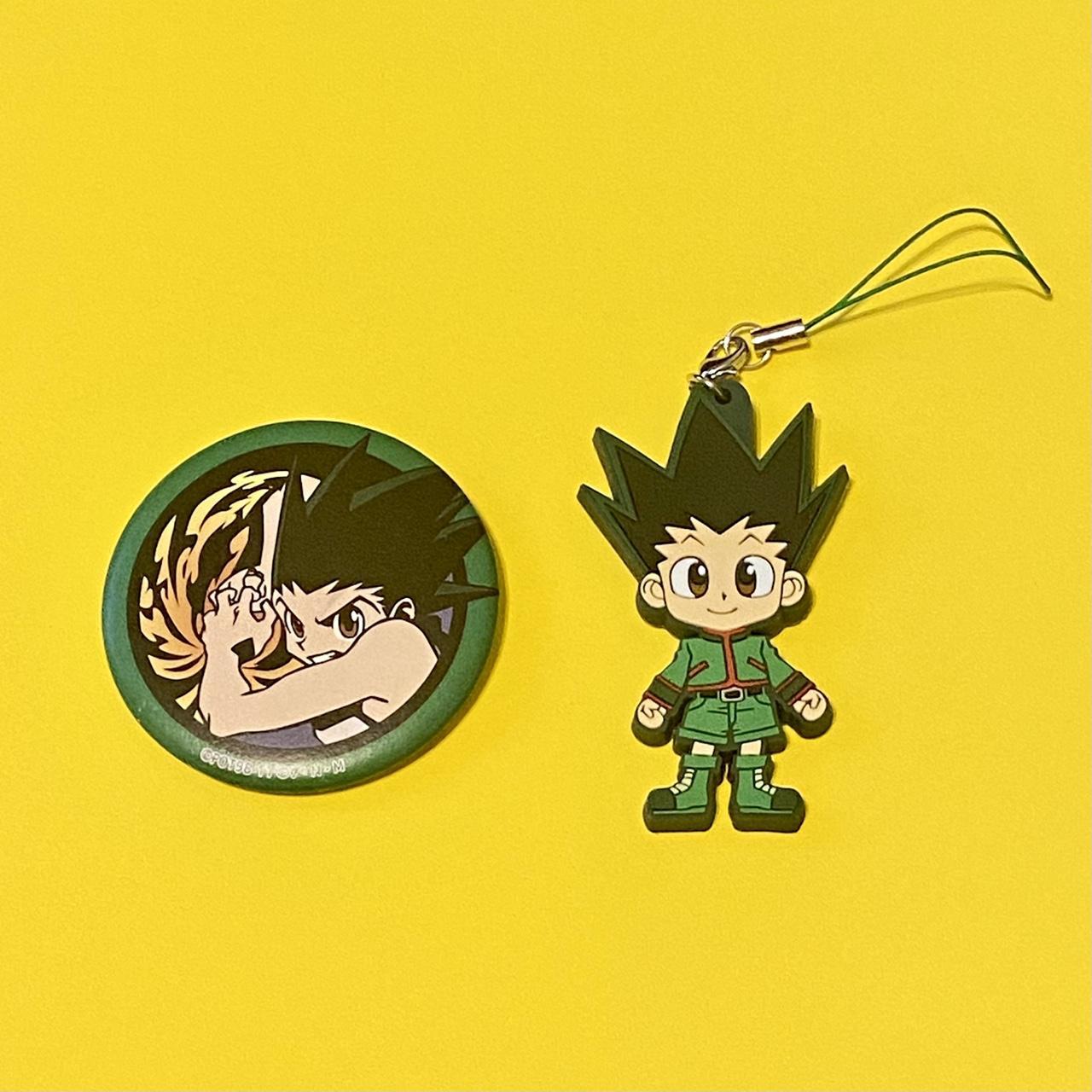 Hunter x Hunter Gon Bundle! 1 can badge + 1 rubber... - Depop