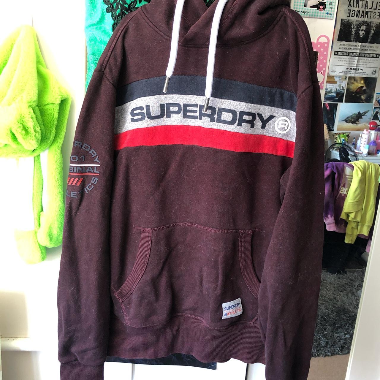 Super comfy thick dark red / Burgundy Superdry... - Depop