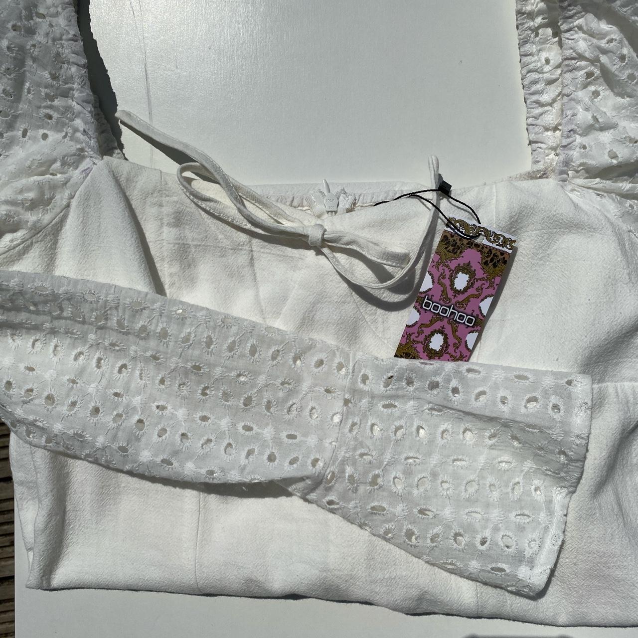 Boohoo Women's White Dress | Depop