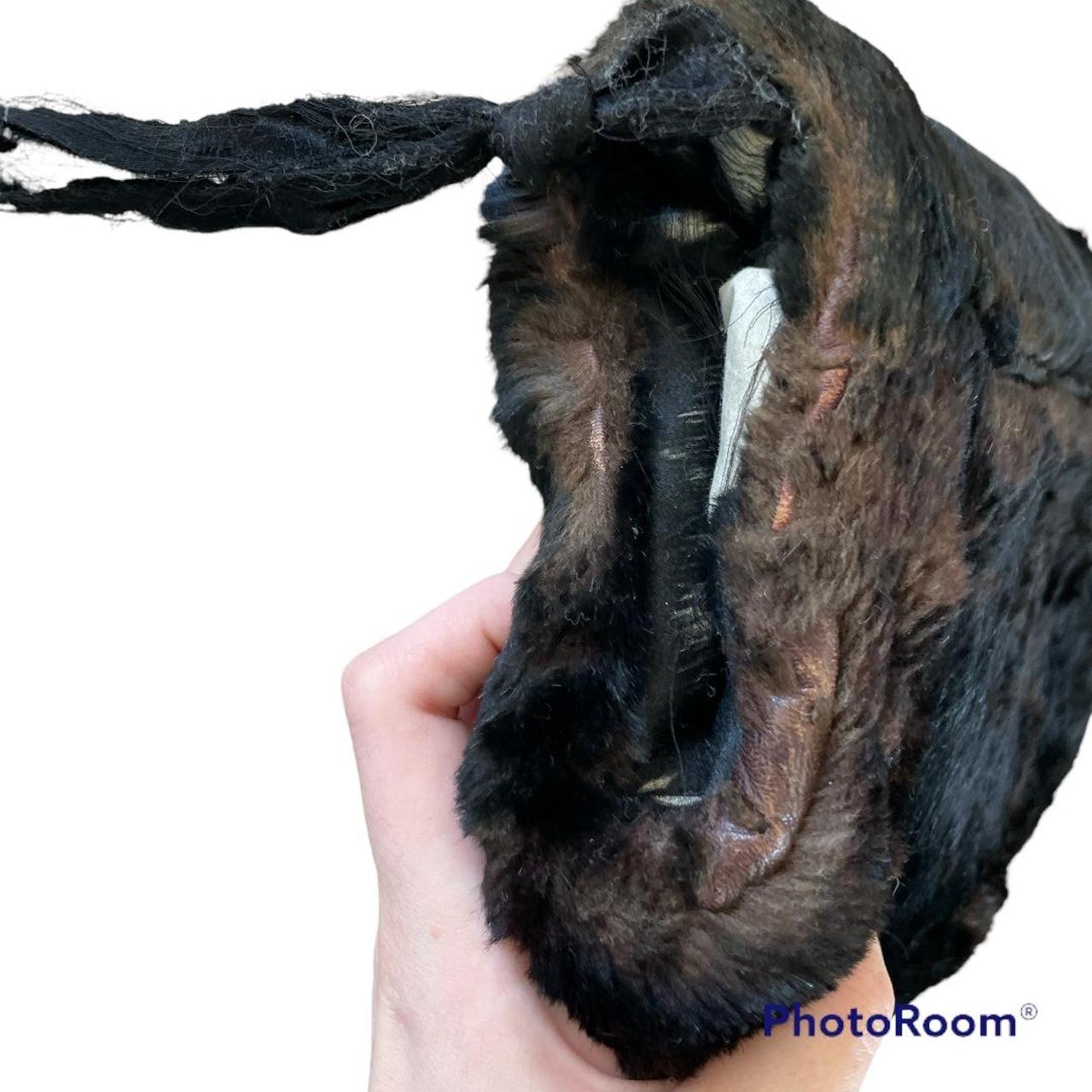 Vintage Talon Brown Fur Shabby Chic high Fashion... - Depop