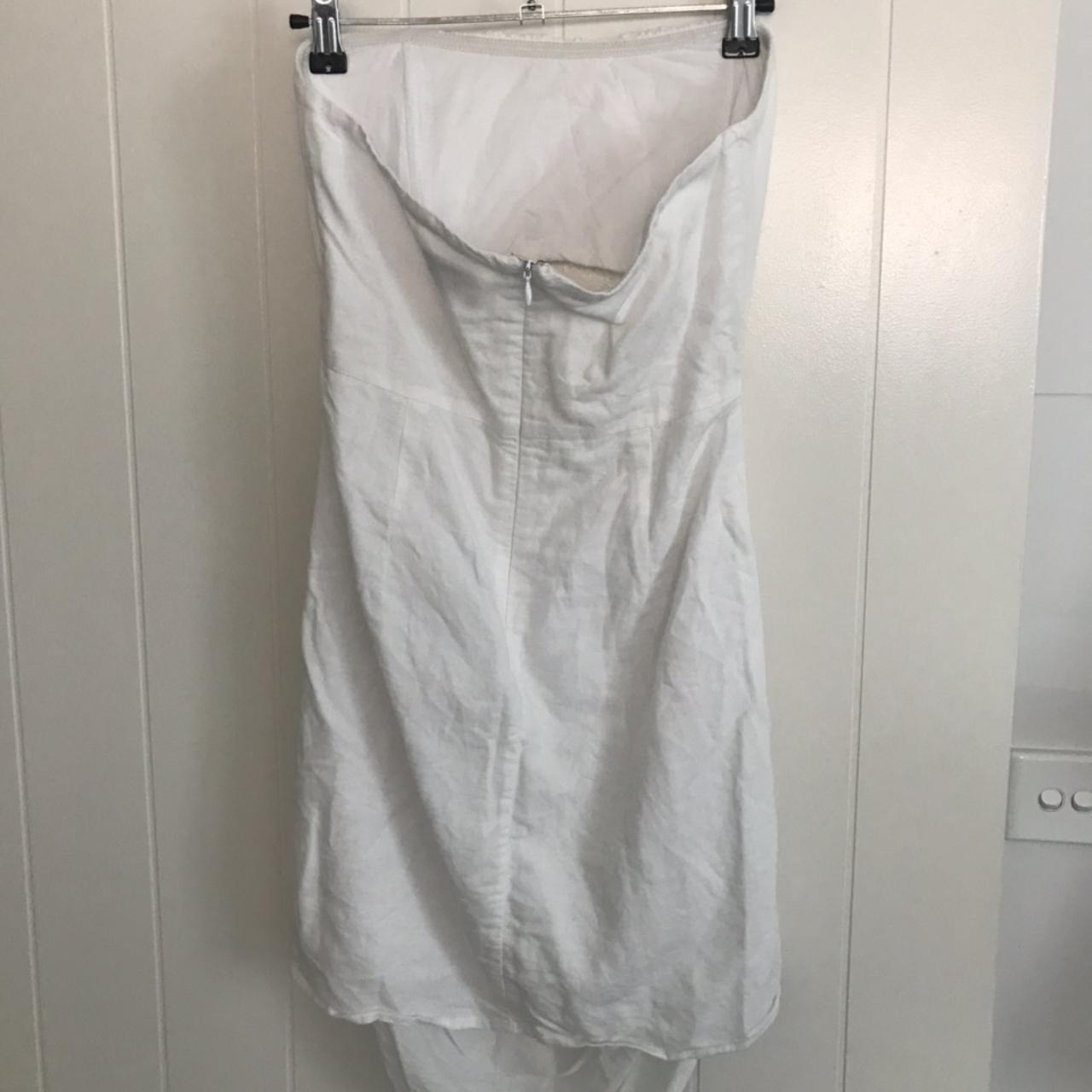 sabo skirt strapless dress with cut out front size... - Depop