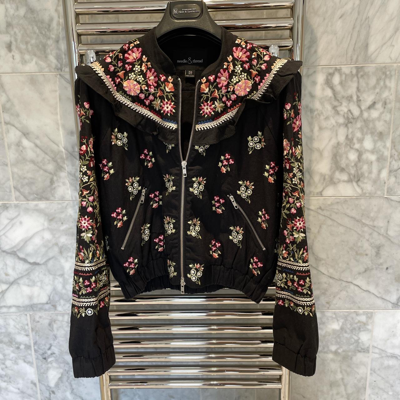 Women’s Needle and Thread embroidered jacket. Like... - Depop