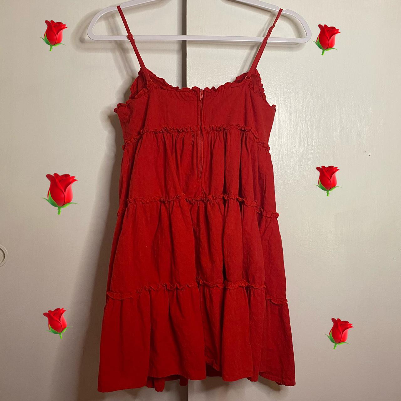 Red Babydoll Dress!🌹 Beautiful rose red baby doll... - Depop