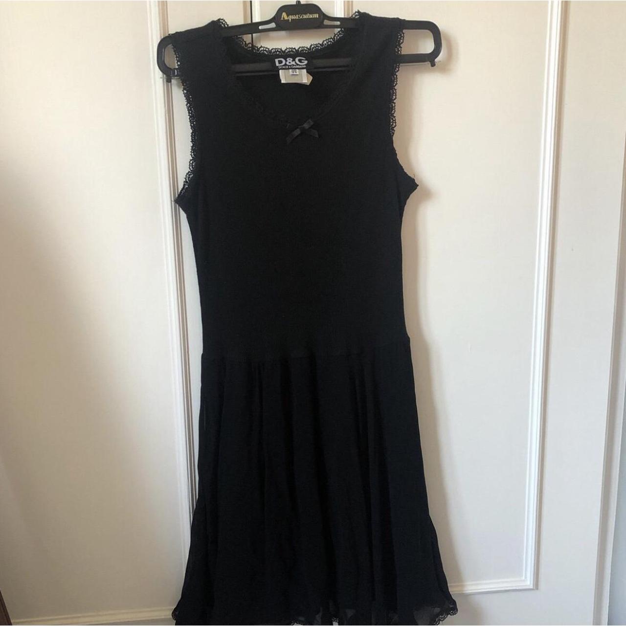 Super cute vintage Dolce & Gabbana black dress with... - Depop