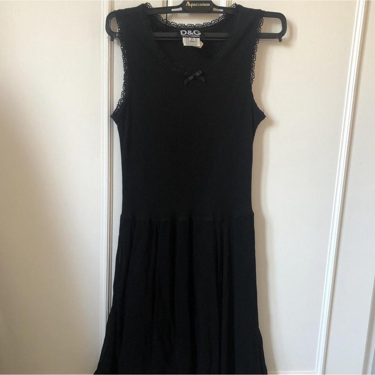Super cute vintage Dolce & Gabbana black dress with... - Depop