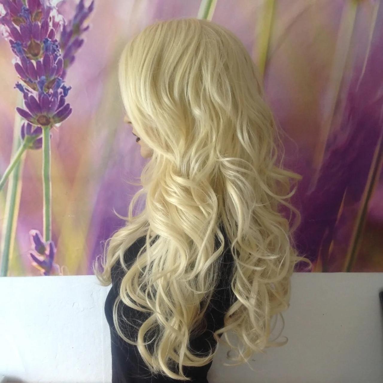 Blonde Lace front with parting This wig has a... - Depop