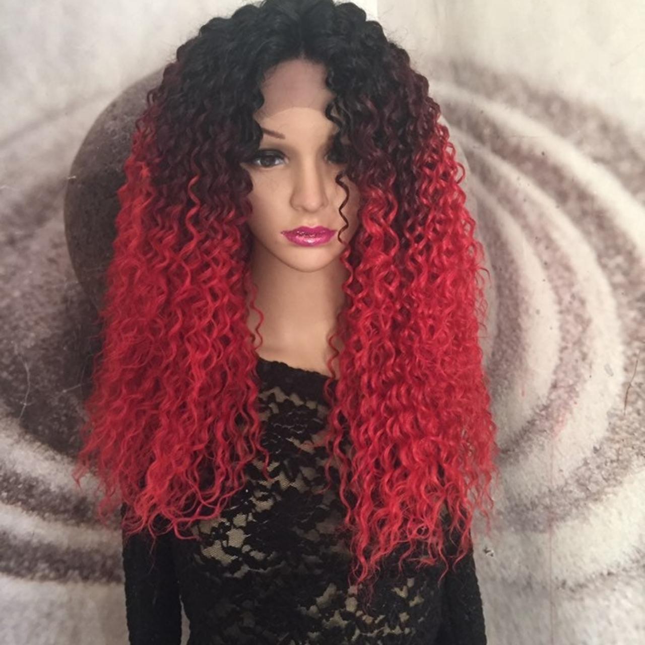 Lace front with parting This wig has a natural... - Depop