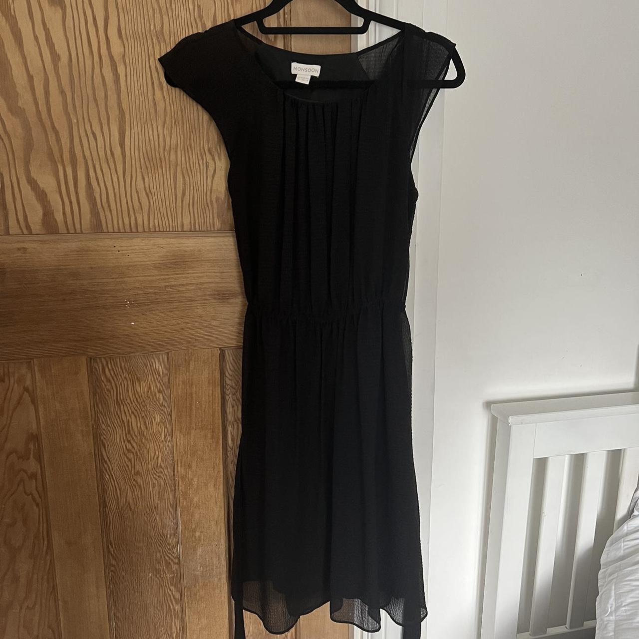 Monsoon Black Belt Dress. Size 10, excellent... - Depop