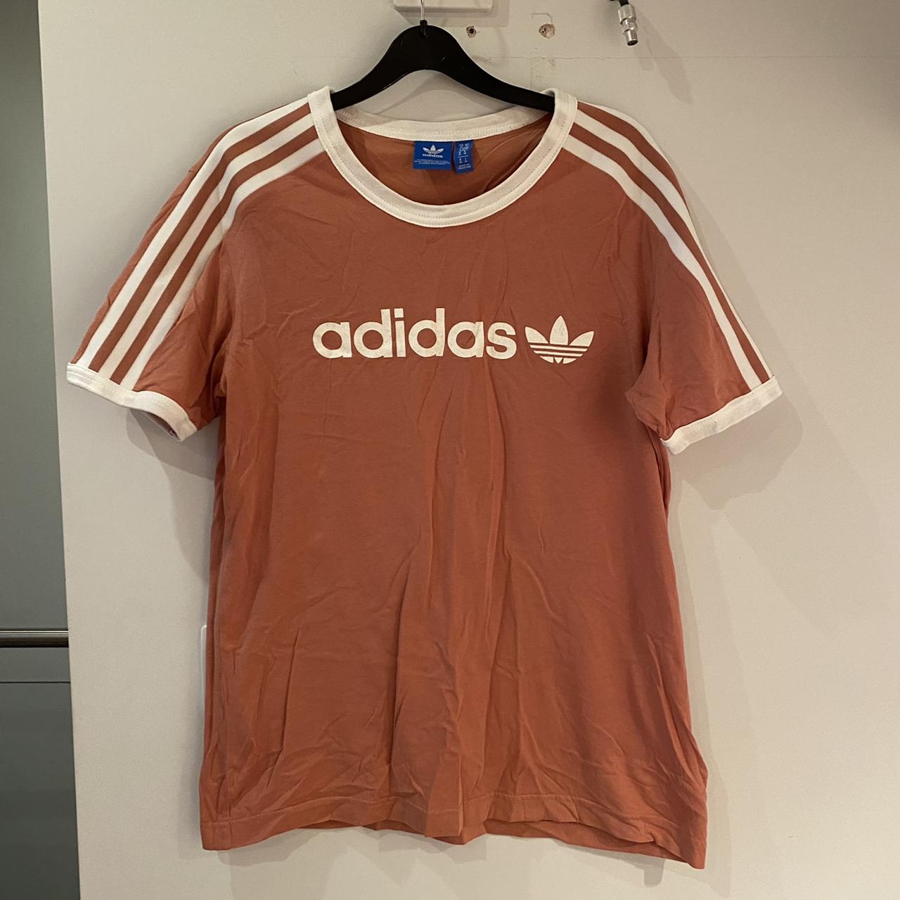 Pink Adidas top - genuine pink Adidas top with... - Depop
