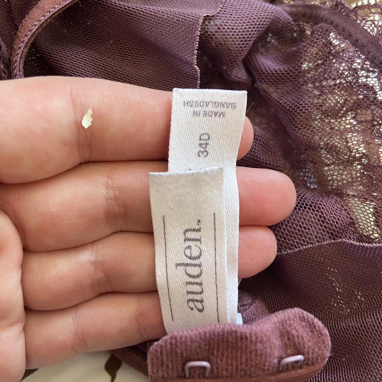 Mauve colored Auden (Target) unlined, underwire lace... - Depop