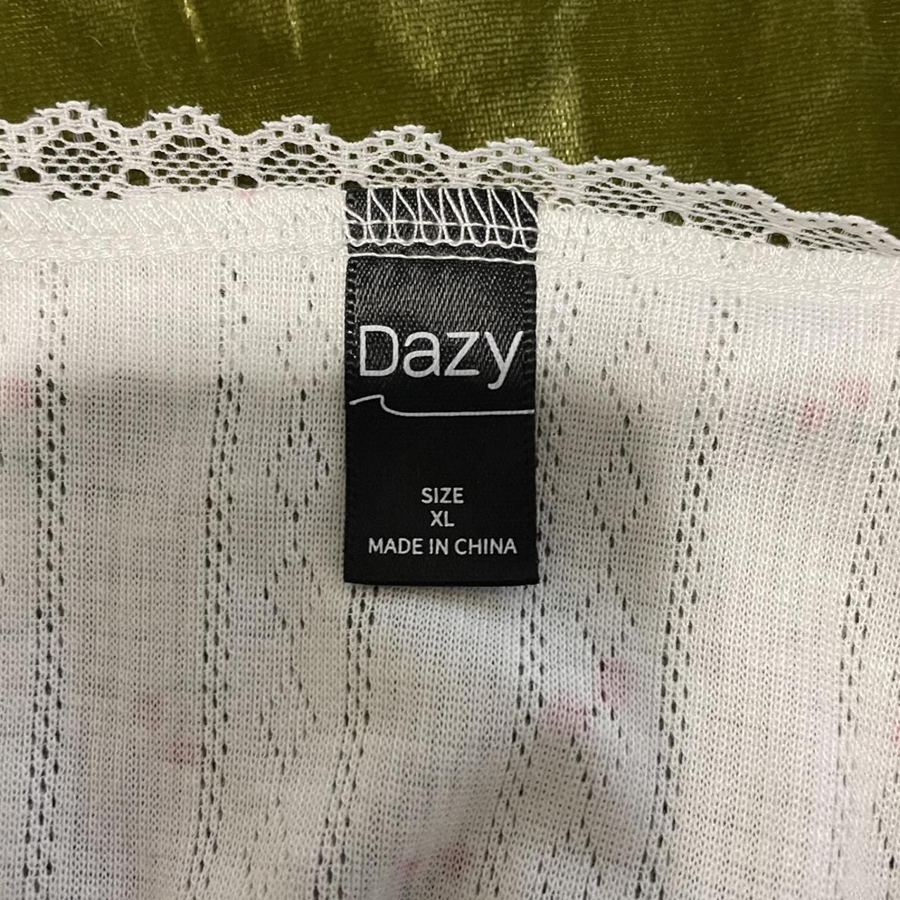 lace trim cherry tank top ♡ size is XL ♡ brand is... - Depop