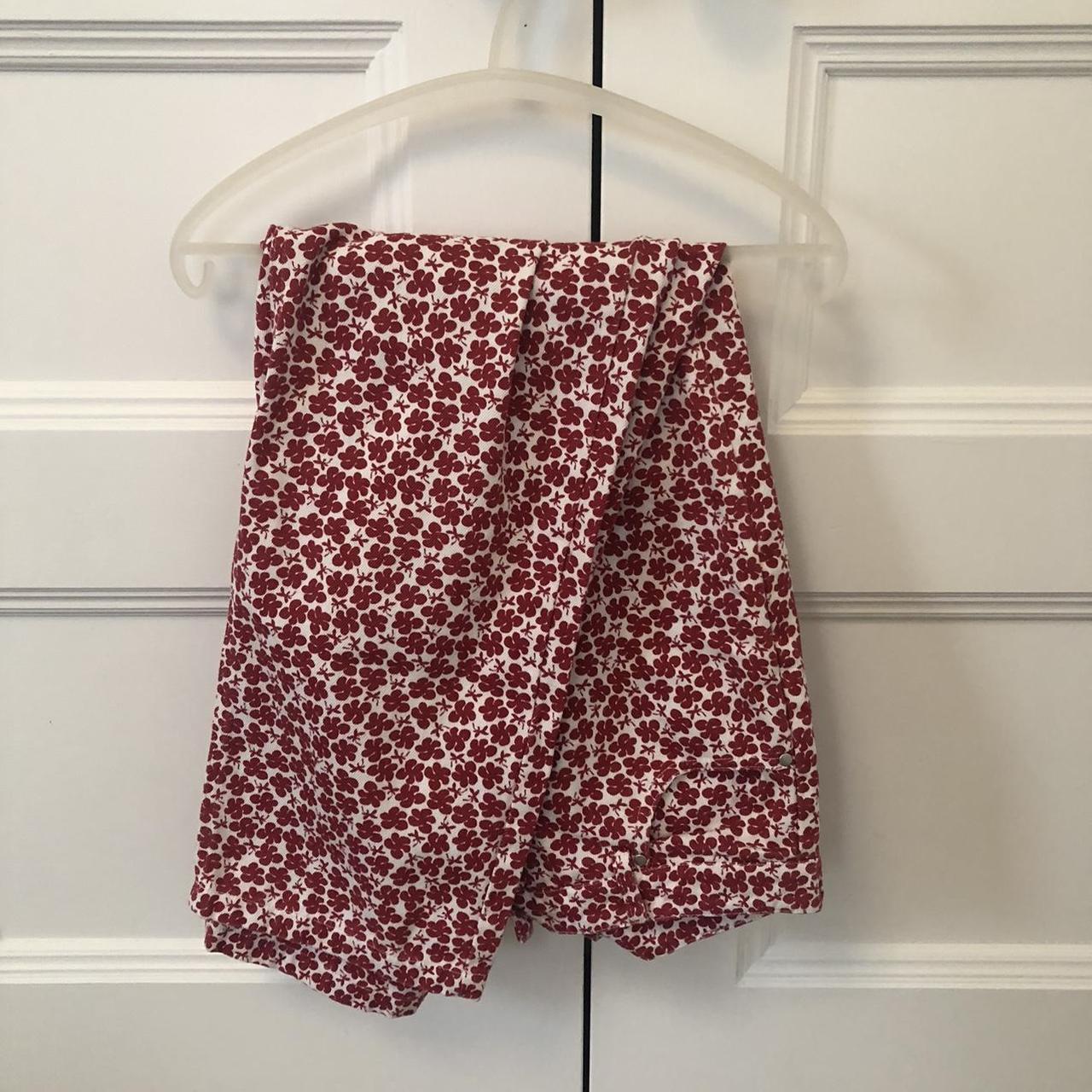 Afends Women's White and Red Jeans | Depop