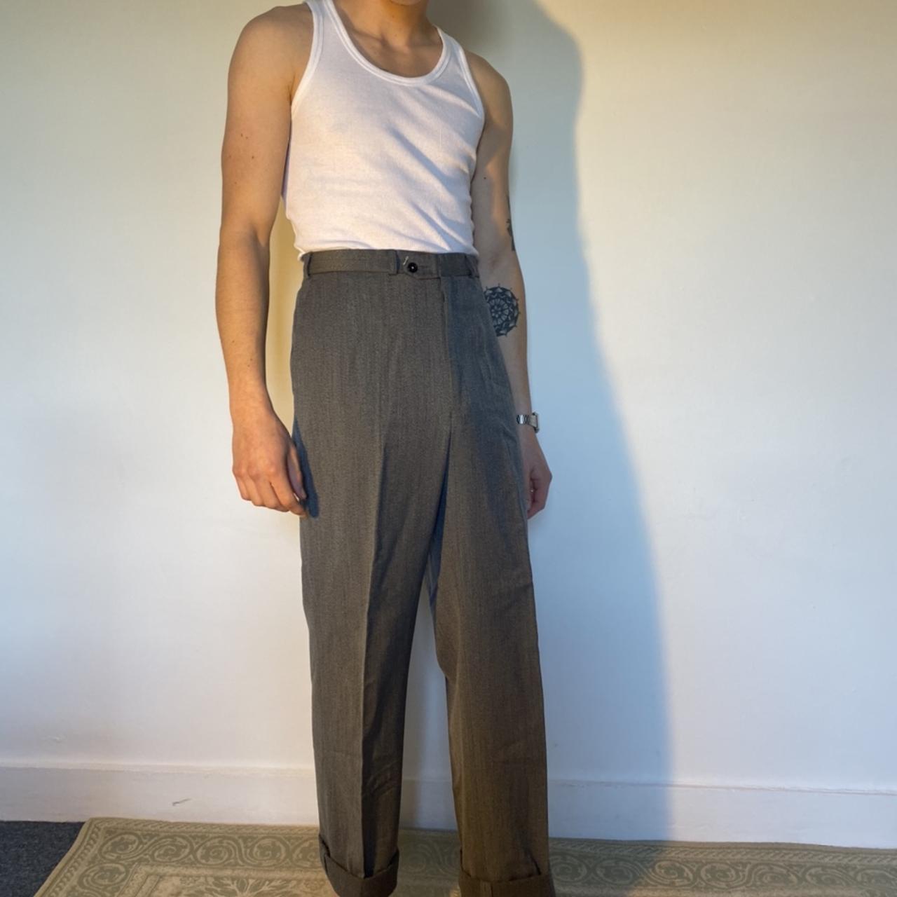 #8. Grey melange fleck pants. A great pair of... - Depop