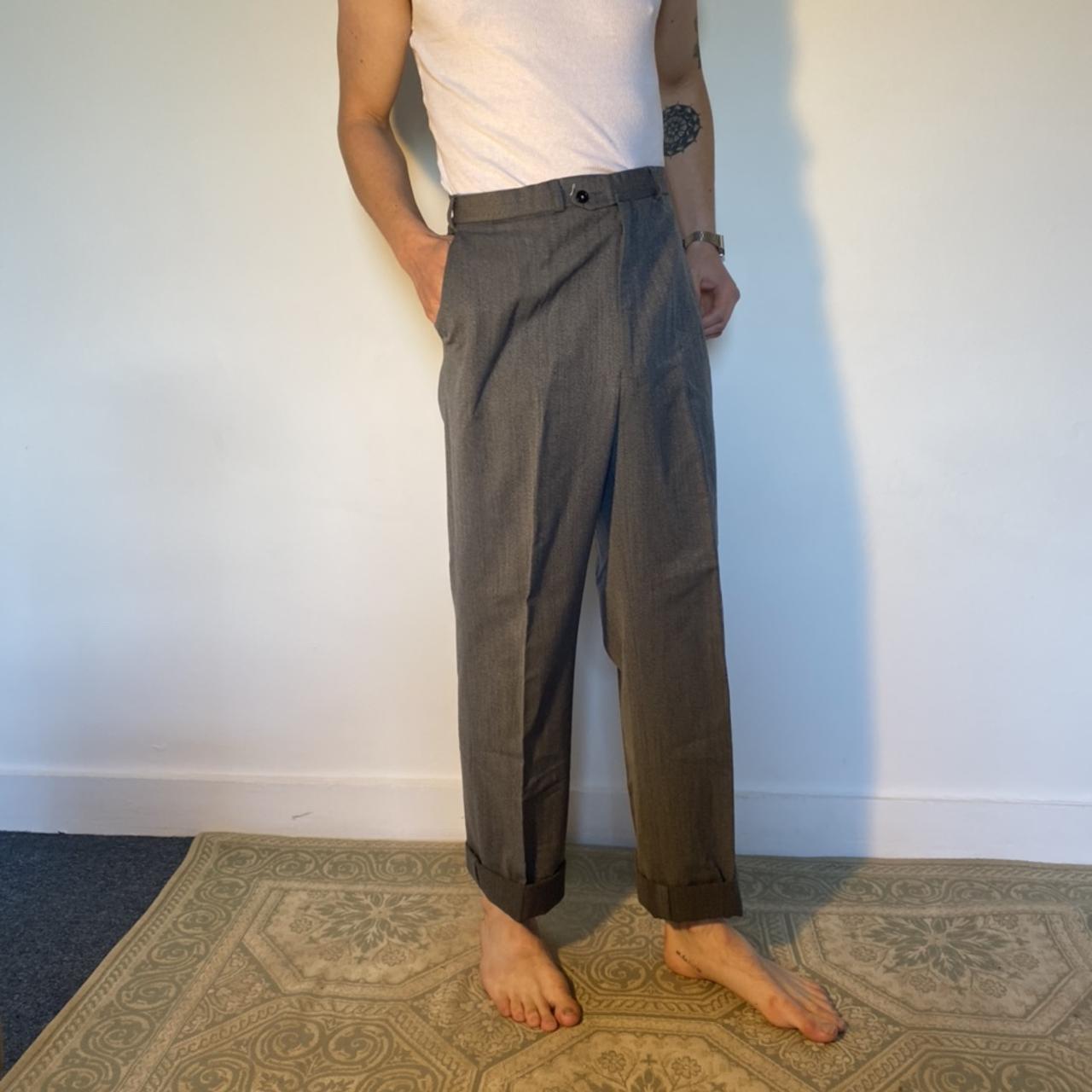 #8. Grey melange fleck pants. A great pair of... - Depop