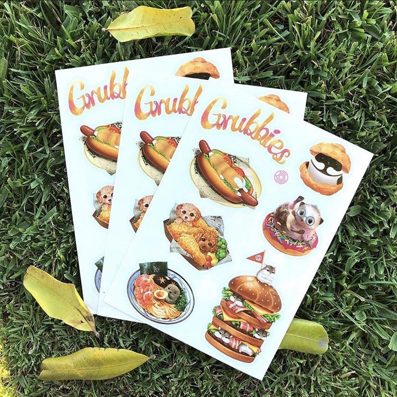 Grubbies sticker sheet! 7 delectable designs! Hi... - Depop