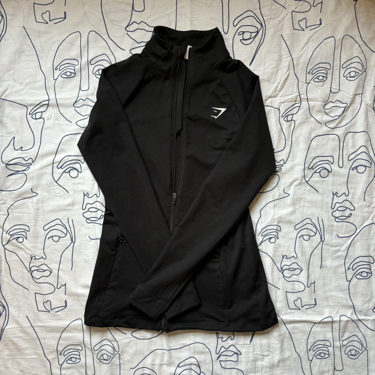 gymshark training / running zip up jacket. only worn... - Depop