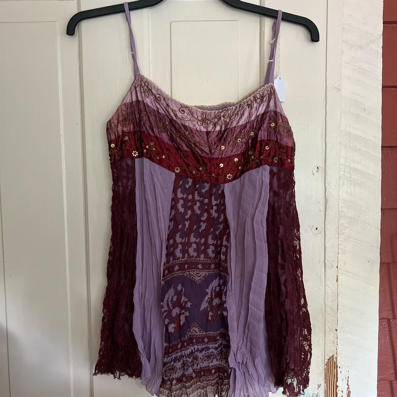 whimsy y2k fairy core whimsygoth layered purple... - Depop