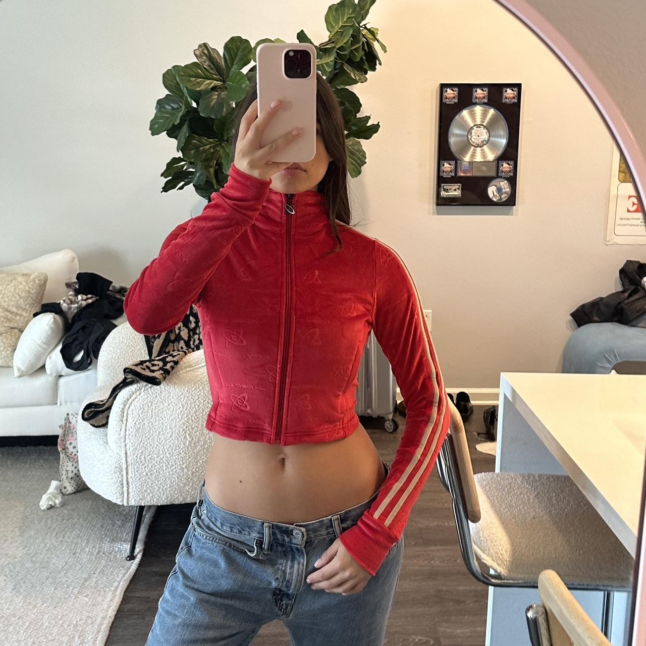 Jaded London Red Zip Up Top Depop