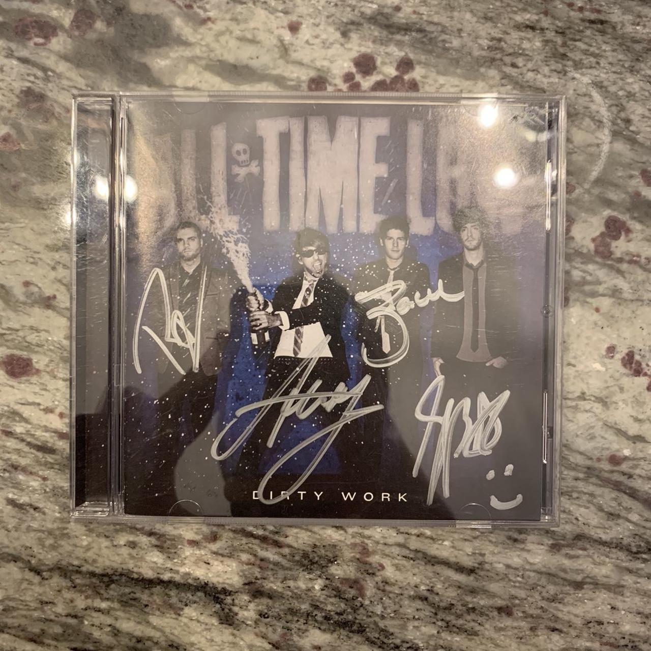 Signed All Time Low Dirty Work CD - CD is signed by... - Depop