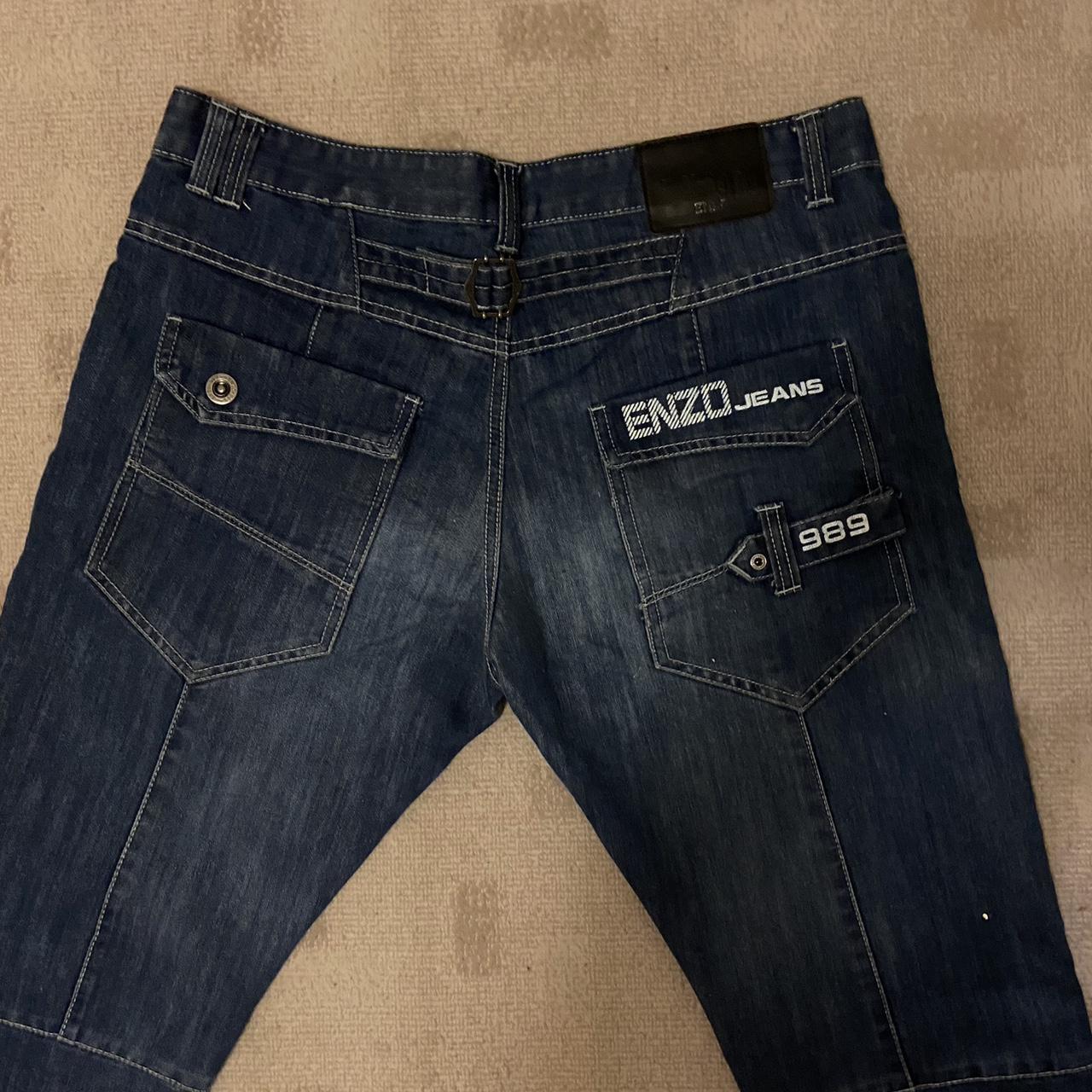 Y2K Enzo Jeans baggy/flared fit very nice and in... - Depop