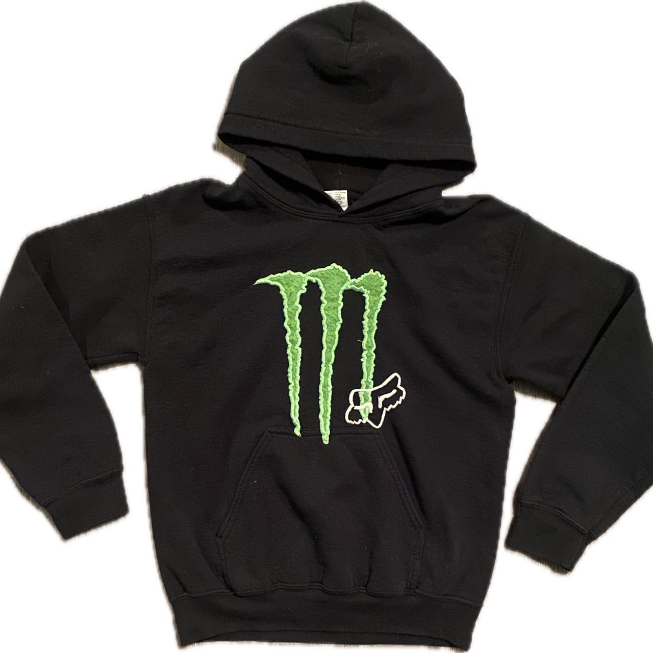 sick monster energy fox racing hoodie send offers... | Depop