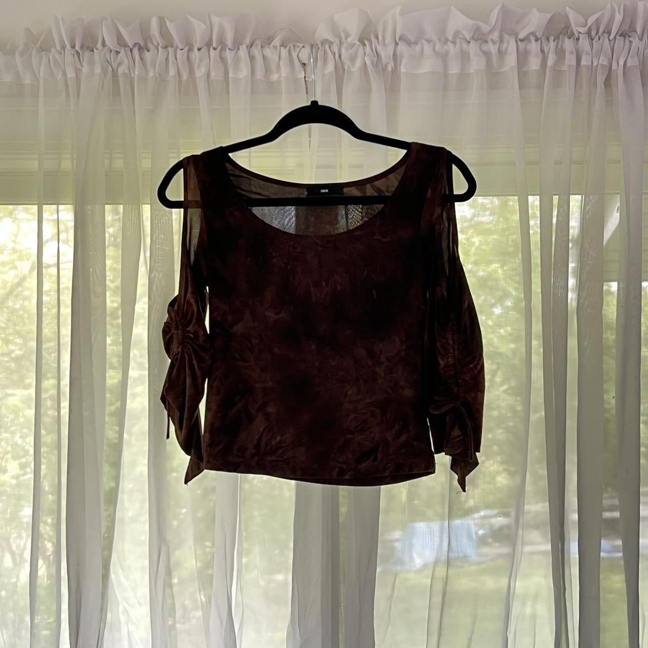 witchy y2k cold shoulder top #witchy #y2k #coldshoulder - Depop