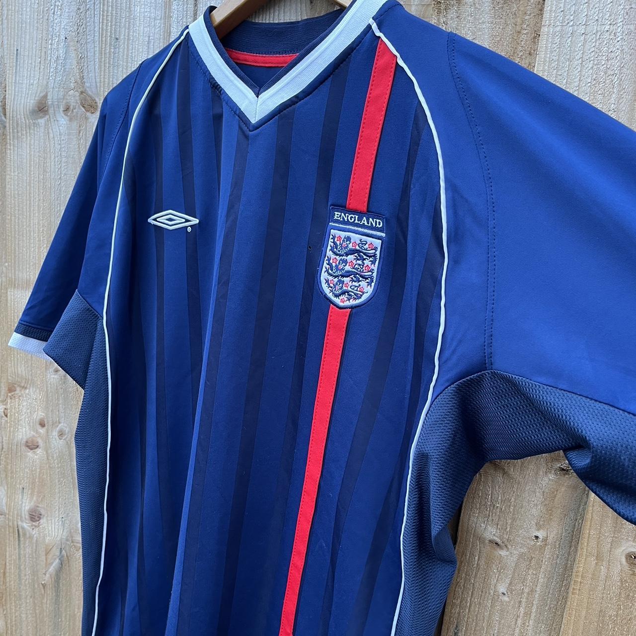 Vintage 2002 England Football Shirt Umbro - XL.... - Depop