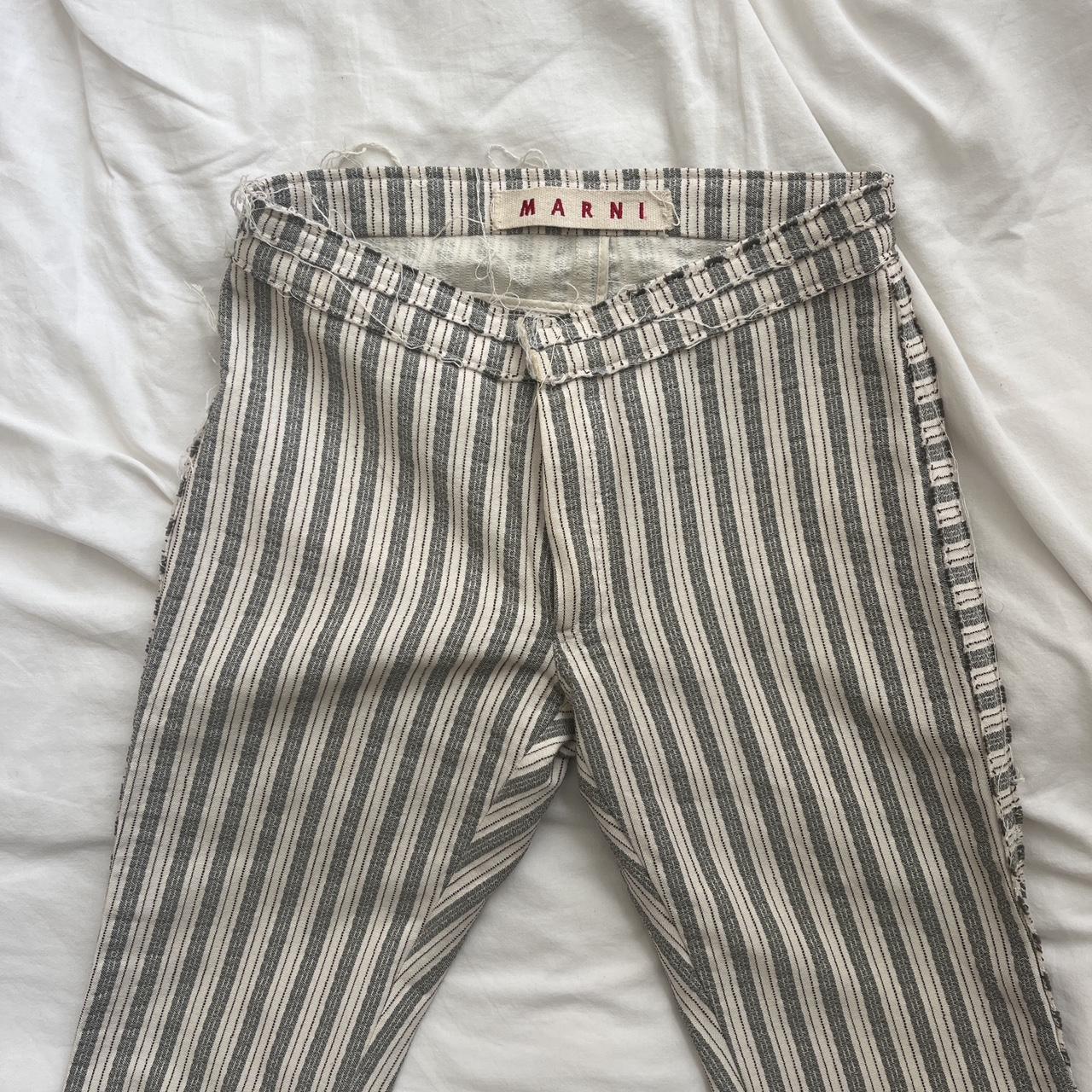 Super cool marni pants slightly flared bottoms... - Depop
